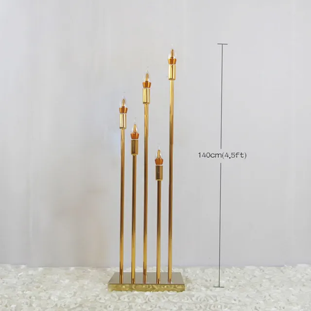 Multi Head Golden Wedding Decor | Acrylic Table Centerpiece Decor ...