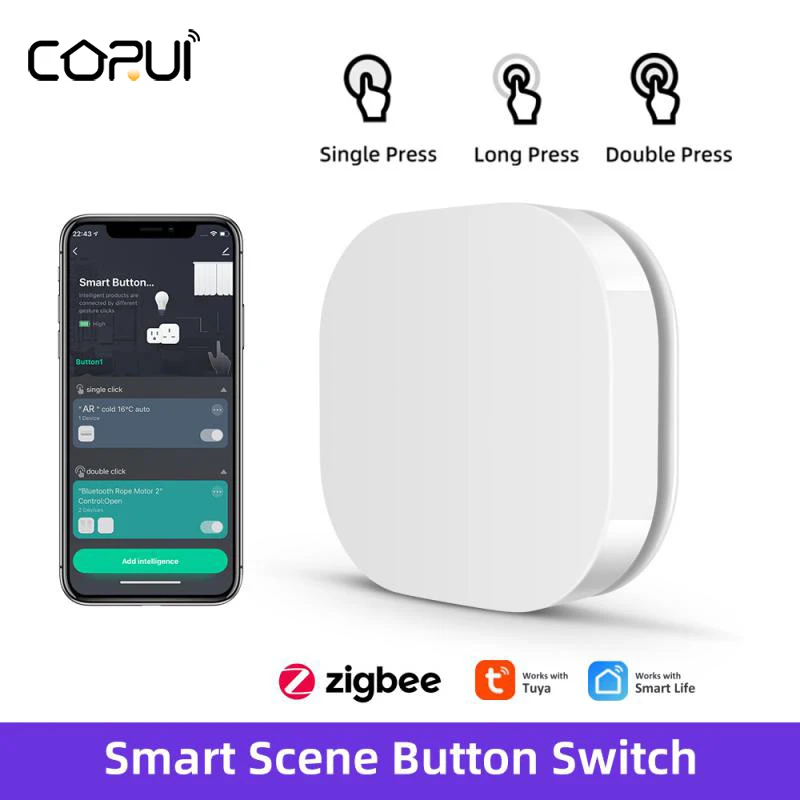 Zigbee Wireless Switch Button | Tuya Remote Control 1 Button - Smart Button Switch - Aliexpress