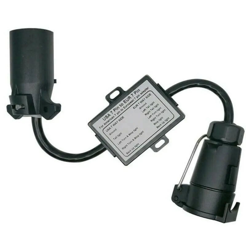 USA-to-EU-Trailer-Light-Converter-US-7-Way-Blade-Socket-to-EU-7-Pin ...