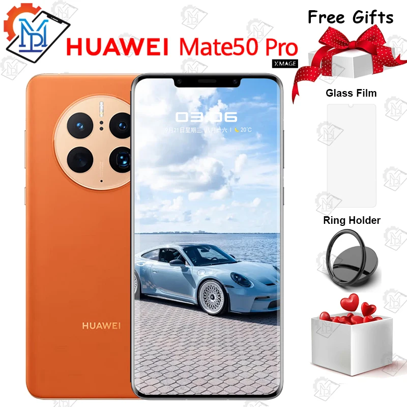 Huawei – Téléphone Portable Mate 50 Pro 4g, Écran De 6.74 Pouces, Smartphone, Mémoire De 256 Go ...