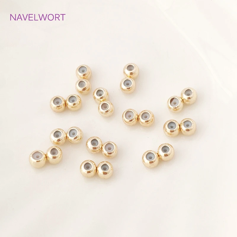 Supplies For Jewelry 18K Gold Plated Position Beads Insert Silicone ...