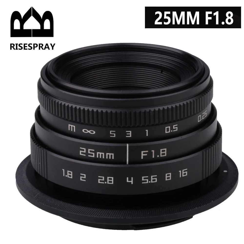 RISESPRAY-25mm-F1-8-Mini-CCTV-C-Mount-Wide-Angle-Optical-Lens-for-Nikon ...