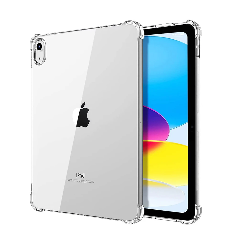 For-iPad-10-2-2022-2021-2020-2019-Case-TPU-Silicon-Transparent-Slim ...
