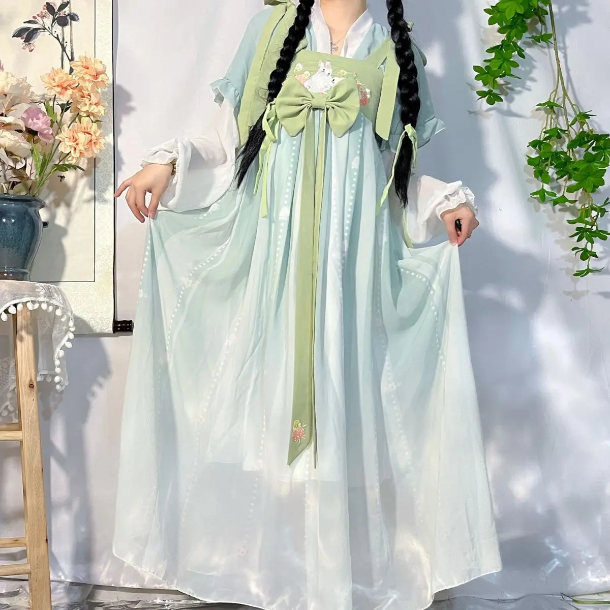 Original Hanfu Chinese Traditional Hanfu Dress Suit Cute Little Fresh ...