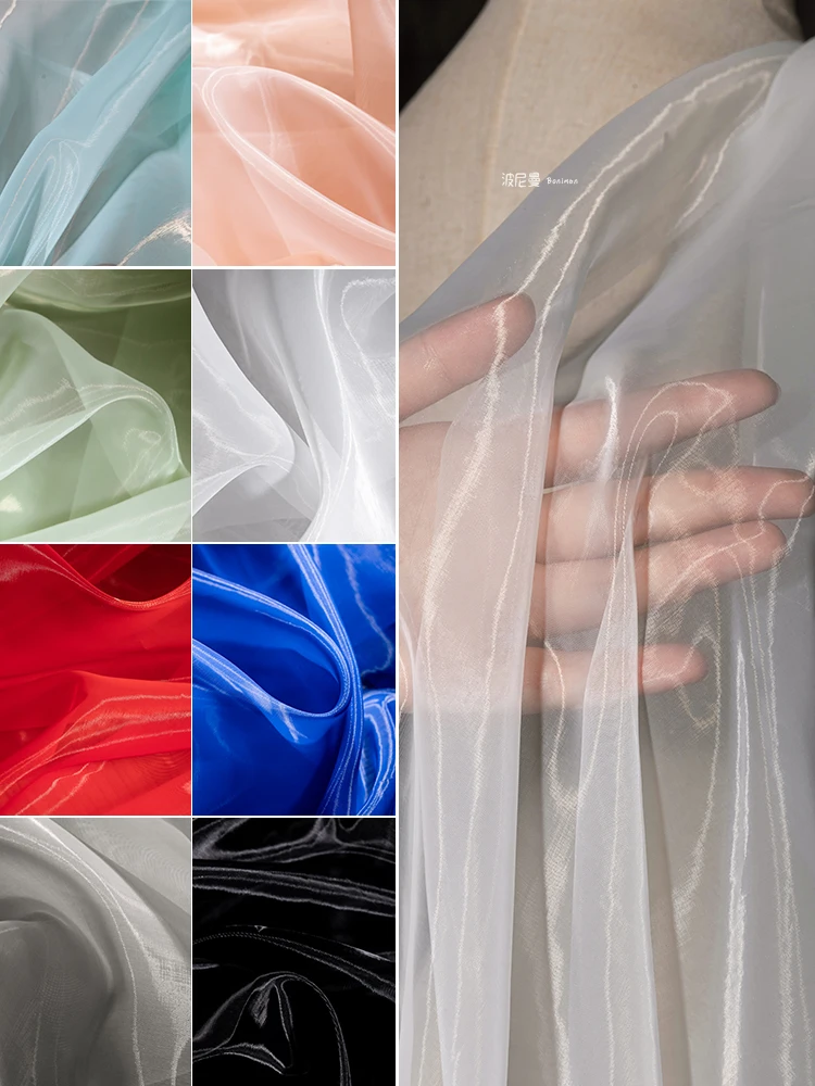 Translucent-Soft-Organza-Fabric-By-Meters-for-Hanfu-Wedding-Dress ...