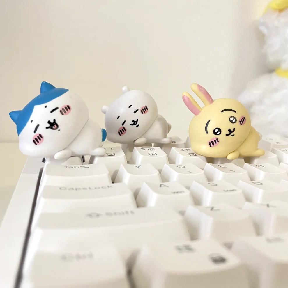 Cartoon-Anime-Keycaps-Handmade-Resin-Custom-Keycaps-Hachiware-Cute ...