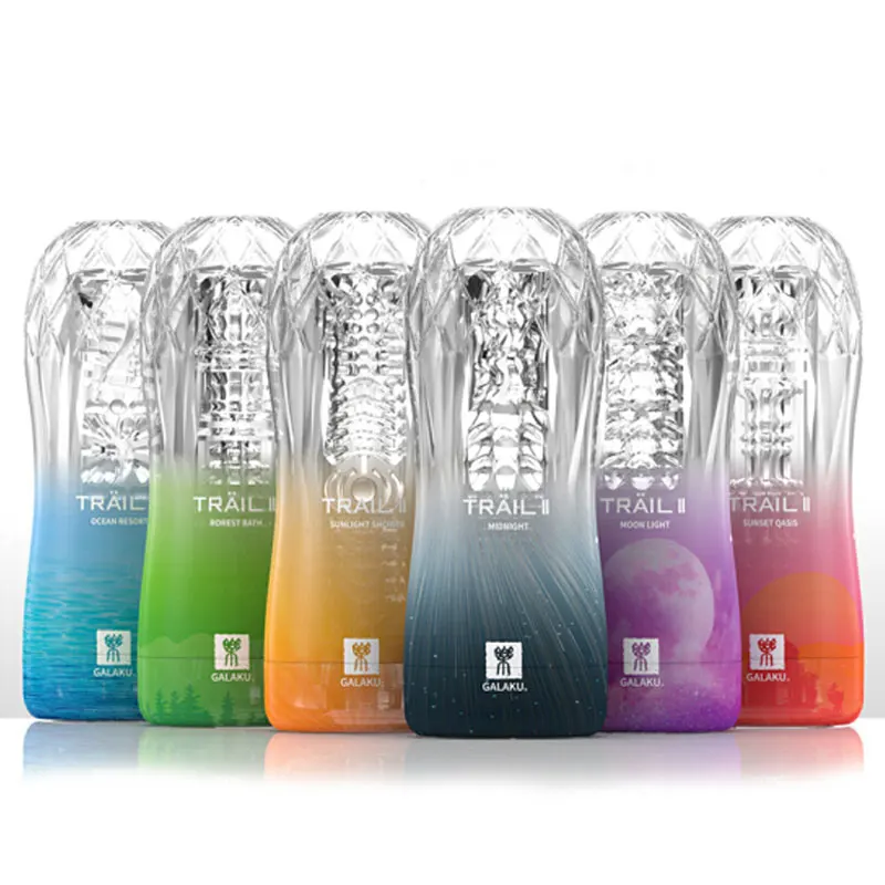 TRAILII Japan Transparent Aircraft Cup Vacuum Sucking Cup Men's ...