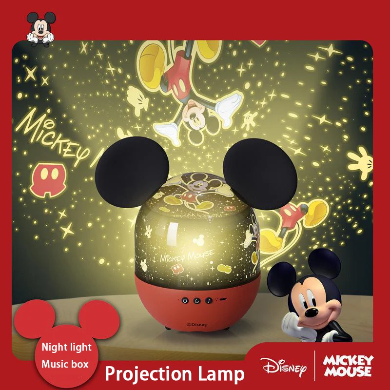 Disney Mickey Minnie Star Galaxy Projector Starry Sky Night Light Built ...