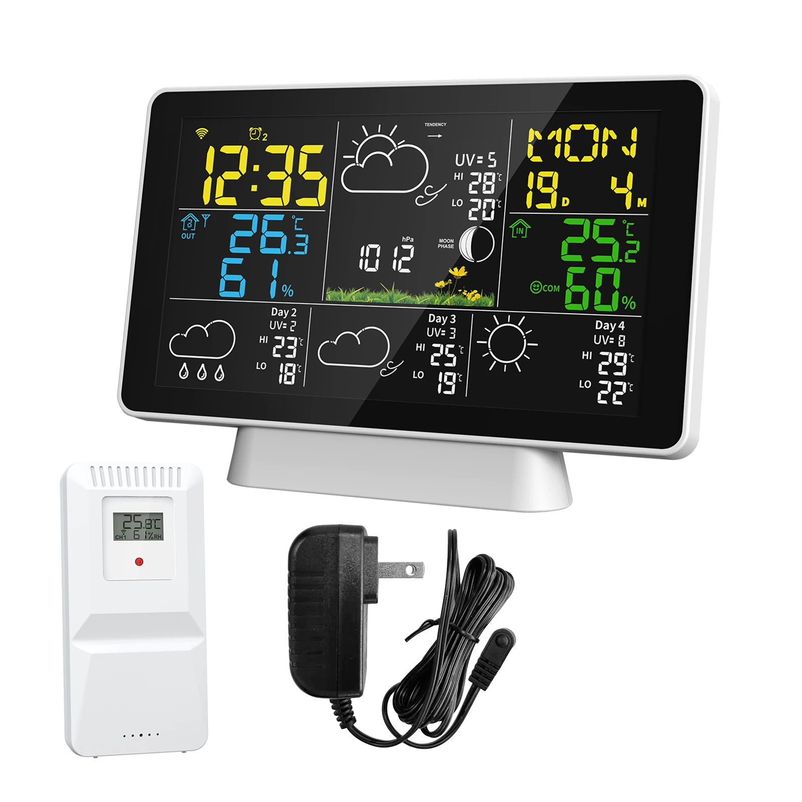 Smart-Weather-Station-WiFi-Color-Screen-Temperature-and-Humidity-Meter ...
