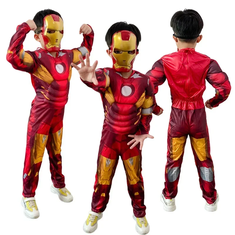 Kids-Iron-Man-Muscle-Costume-Superhero-Iron-Man-Cosplay-Costume ...