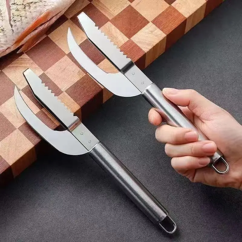 Two In One Stainless Steel Fish Scale Planer Multi-Purpose Fish Scale ...