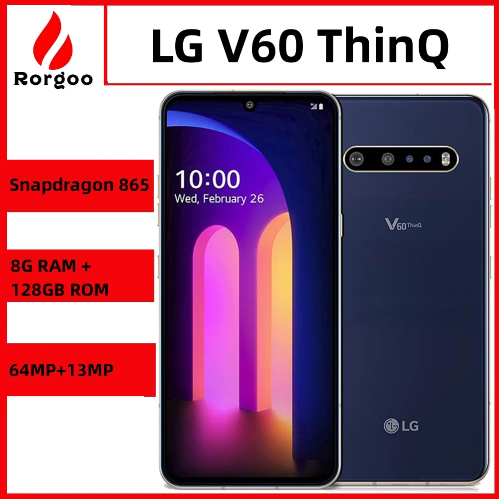 LG-V60-ThinQ-5G-6-8-Original-Unlocked-Mobile-8GB-128GB-V600TM-V600VM ...