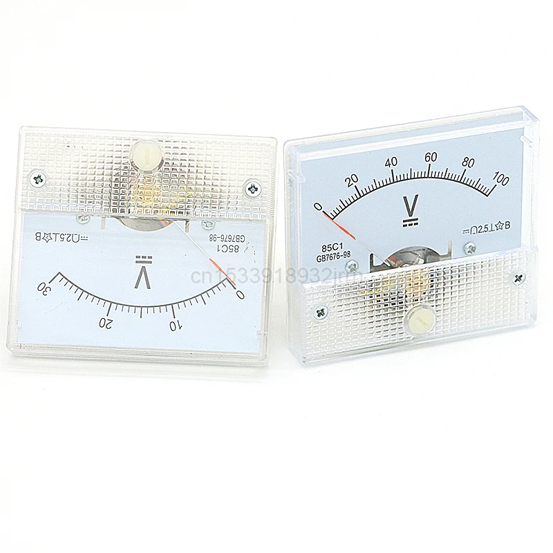 1Pcs-85C1-V-DC-Analog-Panel-Voltmeter-Ammeter-Amp-Volt-Meter-Gauge-85C1 ...