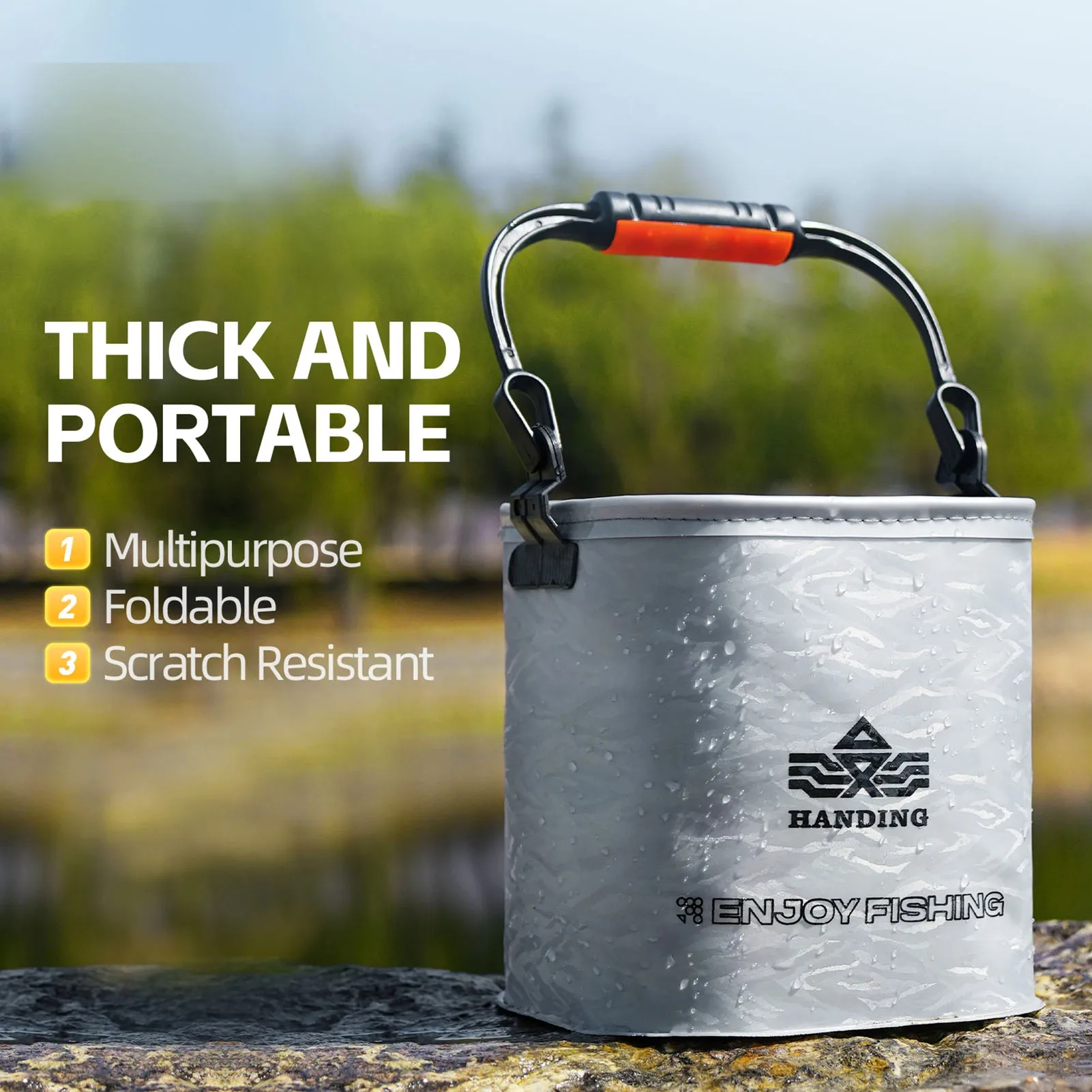 Live-Bait-Fishing-Storage-Bucket-Multifunctional-Minnow-Bucket-with ...