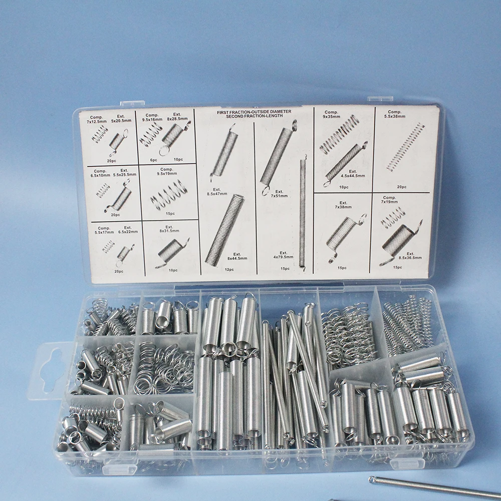 300pcs Spring Assortment Kit - 20 Sizes Galvanized Steel Compression ...