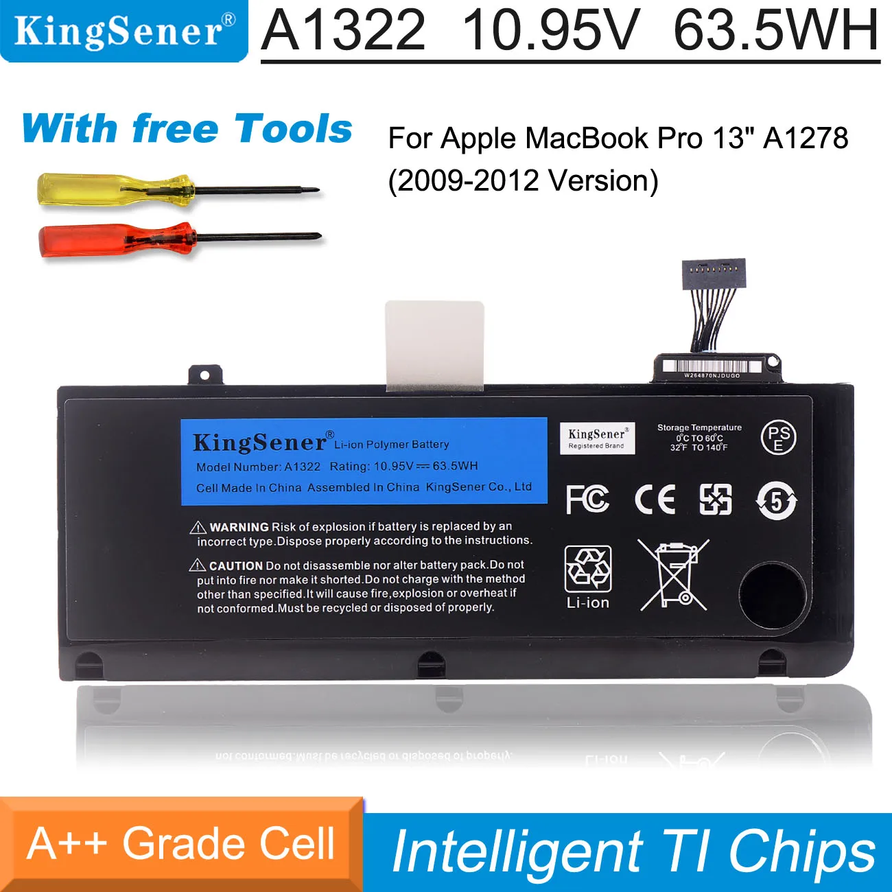 KingSener A1322 A1278 Battery For Apple MacBook Pro 13" 2009 2010 2011 ...