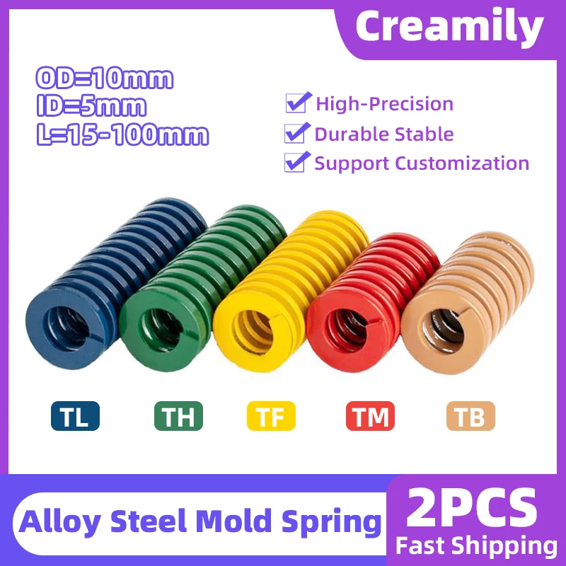 Creamily-2PCS-Die-Springs-Compression-Spring-Loading-Mold-Springs-OD ...