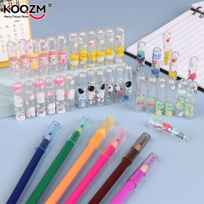 6Pcs-set-Cute-Cartoon-Pencil-Protector-Cover-Student-Pen-Pencil ...