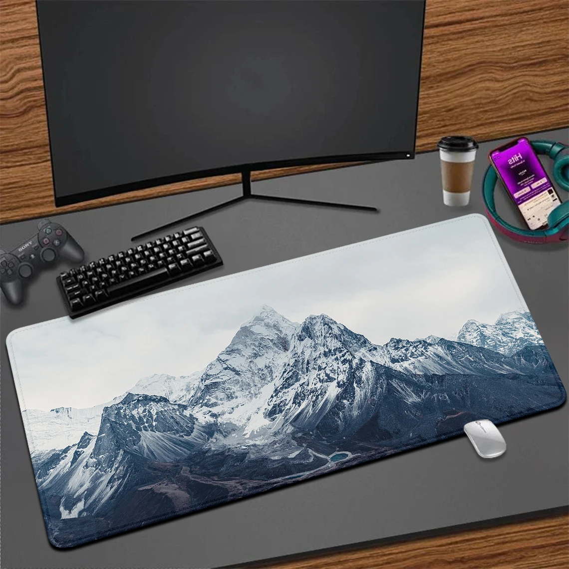 Landscape-Mouse-Pad-Sierra-Nevada-Peaks-and-Snow-Range-Mountain-Desk ...