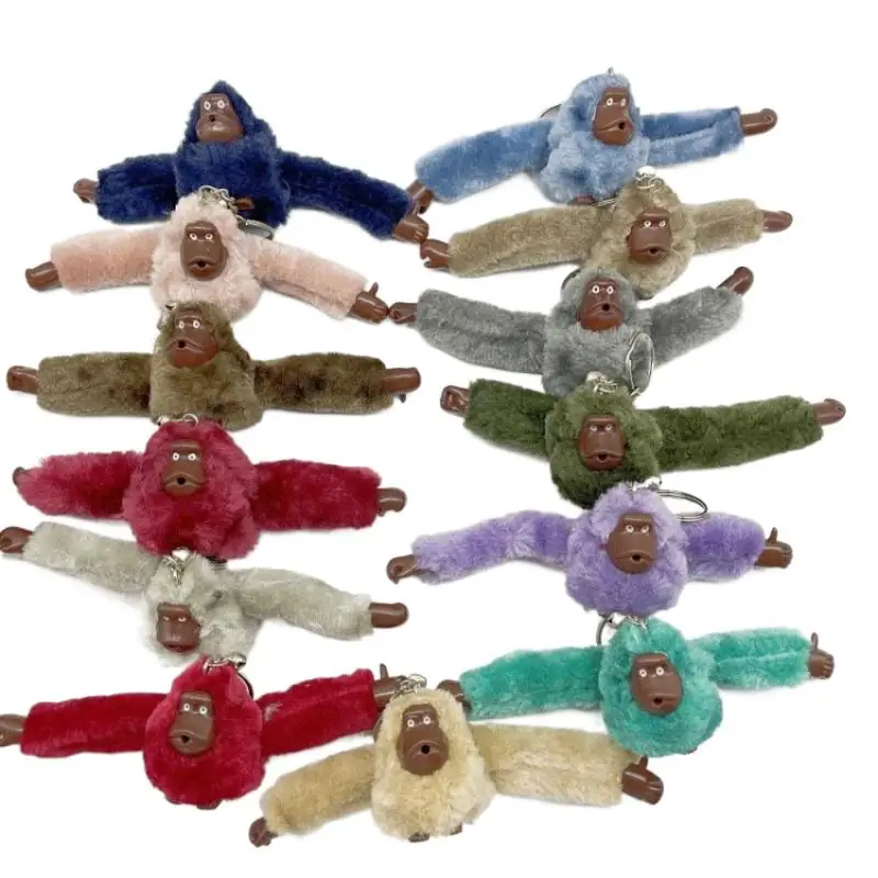 5CM-Girl-Cute-Plush-Fur-Monkey-Key-Chain-Orangutan-Keychain-on-Pant ...