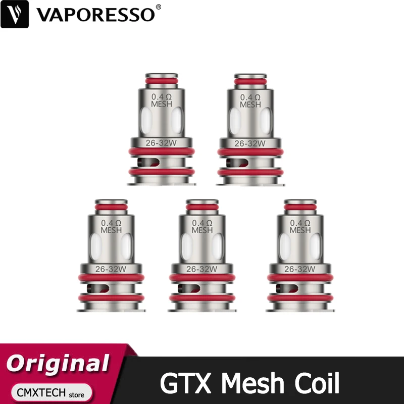 5pcs/lot Vaporesso GTX Mesh Coil 0.4ohm 0.8ohm 0.3ohm 0.6ohm 1.2ohm Vaporizer Head For E ...