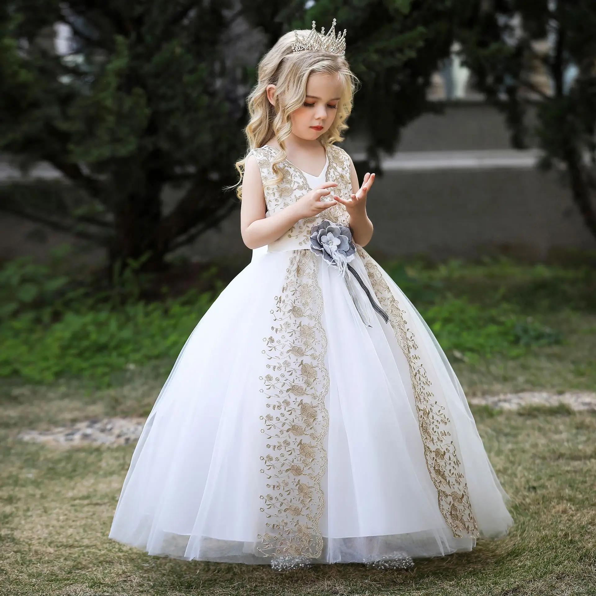Fluffy-Dress-Baby-Princess-Dress-Cute-Girls-Kids-Lace-Dresses-Wedding ...