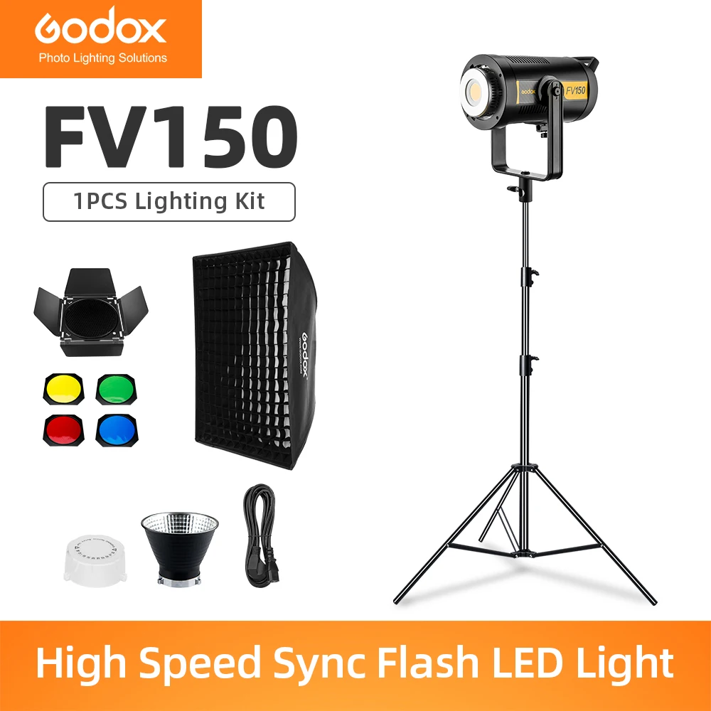 Godox-Luz-LED-Flash-de-sincronizaci-n-de-alta-velocidad-preventa-FV150 ...