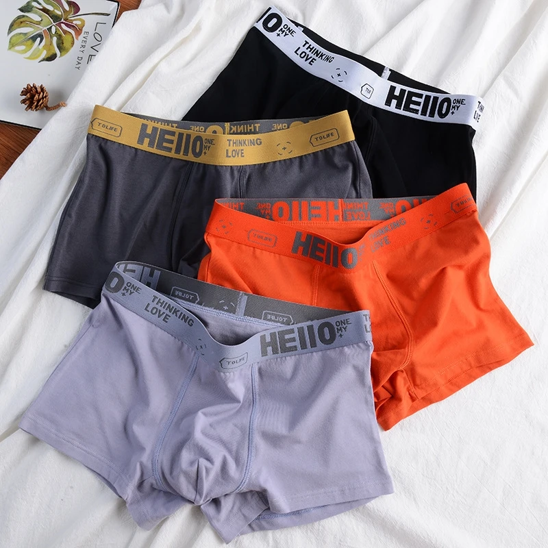 Boxer Men's Underwear BoxerShorts Man Cotton Underpants Breathable Men ...