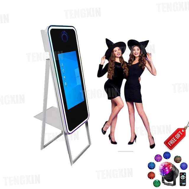 Portable touch screen photo booth magic mirror photo booth video photo ...