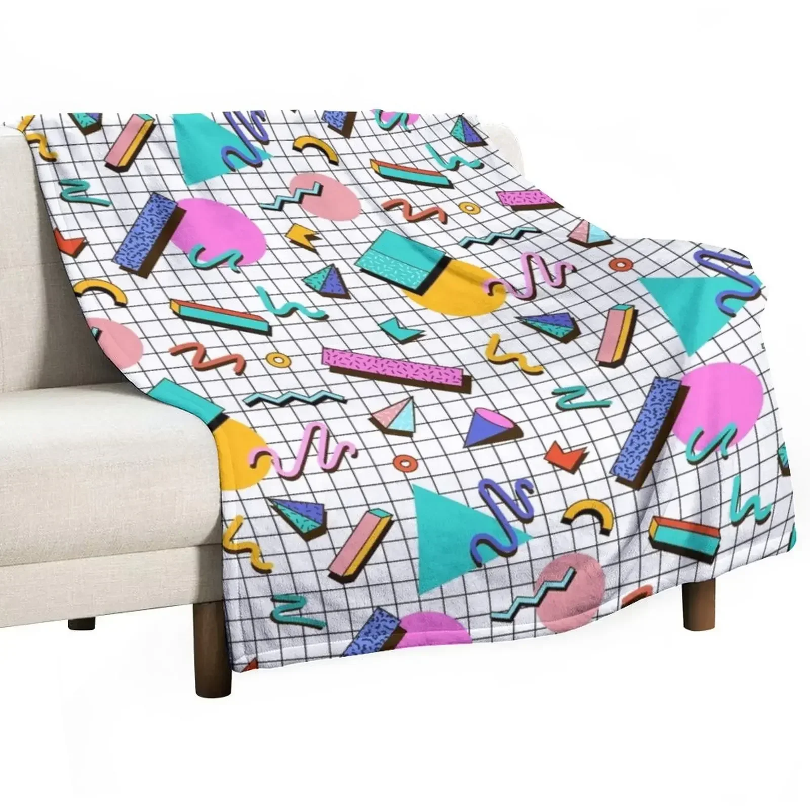 Funky-80s-eighties-Memphis-Pattern-Design-Throw-Blanket-Single-for ...