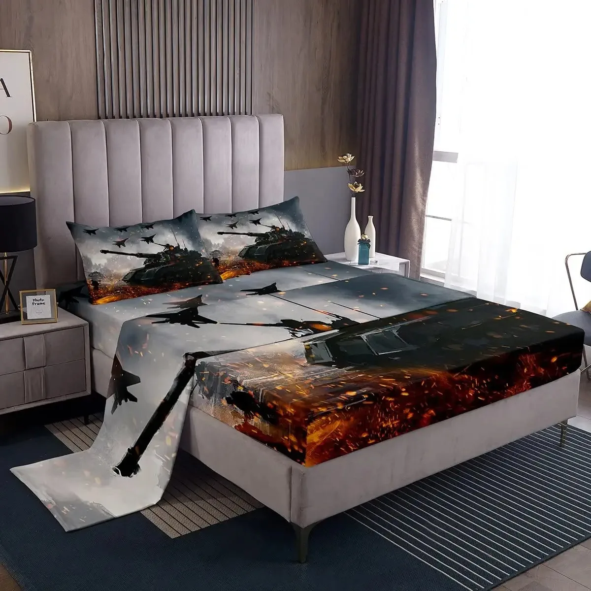 Camouflage Theme Bedroom For Boys