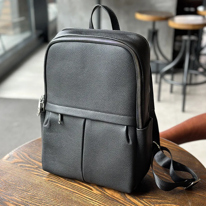 Backpack-Women-s-Cowhide-Simple-Commuter-Travel-Computer-Backpack ...