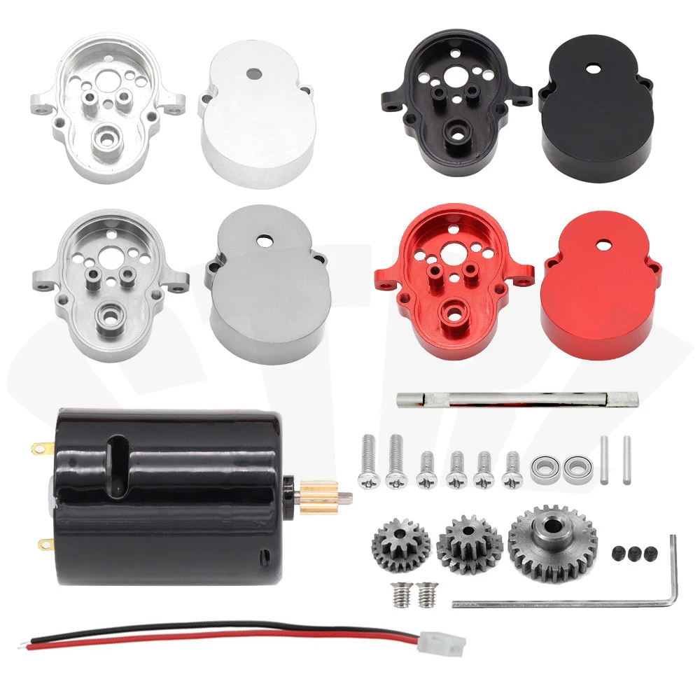 Upgrade Full Metal Gearbox Wpl D12 Gearbox Housing With Steel Gears And ...
