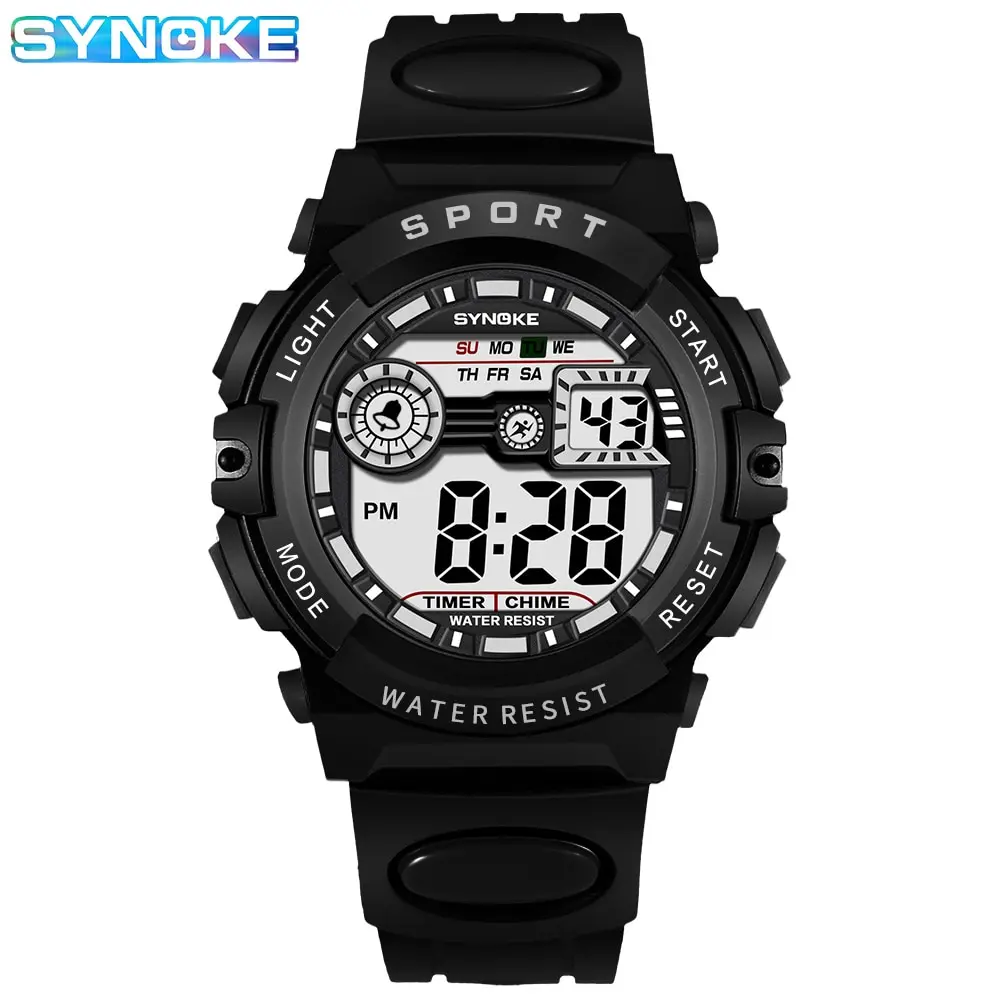 SYNOKE-Men-Student-Movement-Digital-Watch-Waterproof-Fall-Proof-And ...