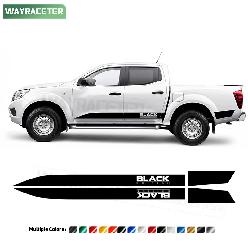 2-Pcs-Door-Side-Stripes-Skirt-Sticker-Black-Edition-Graphics-Vinyl ...