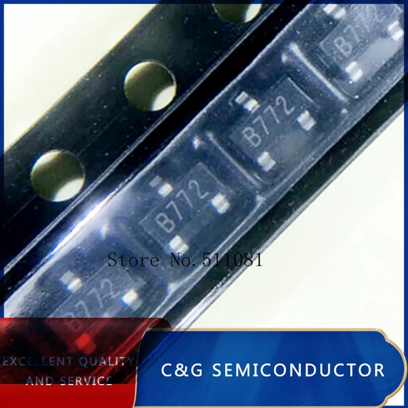 100pcs 2sb772 B772 2sd882 D882 Sot-23 Pnp Npn Transistor Sot23 ...