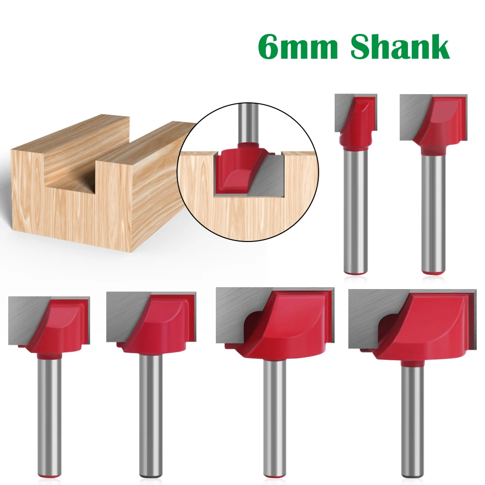1PC-6MM-Shank-Milling-Cutter-Wood-Carving-Cleaning-Bottom-Bit-Straight ...