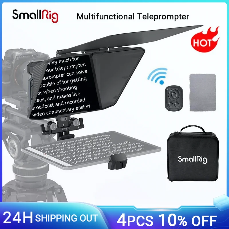 SmallRig-Multifunctional-Teleprompter-for-iPad-Tablet-up-to-11-inch-SmallGoGo-APP-Supports-PDF ...