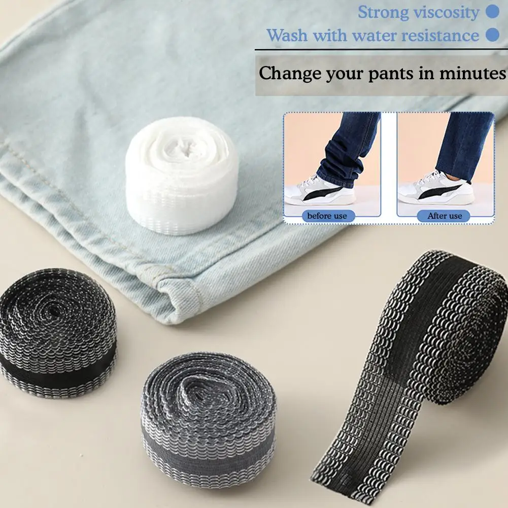 Self-adhesive-Trouser-Leg-Sticker-Pant-Paste-Iron-on-Shortening-Trouser ...