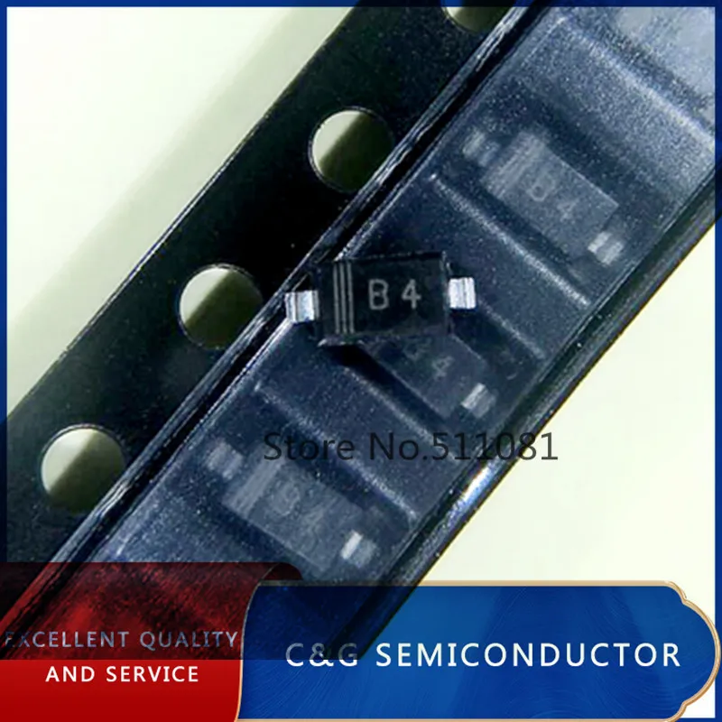 100pcs Mbr0540t1g Mbr0540 Sod123 B4 0.5a 40v Surface Mount Schottky ...