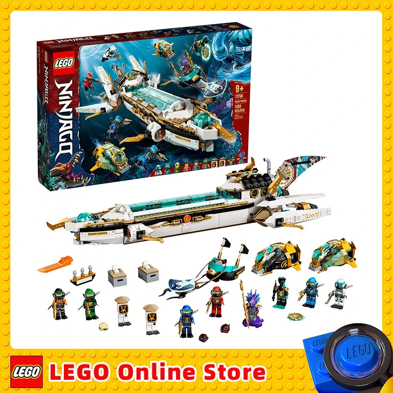 LEGO & Ninjago Hydro Bounty 71756 Building Toy Set for Kids Boys and ...