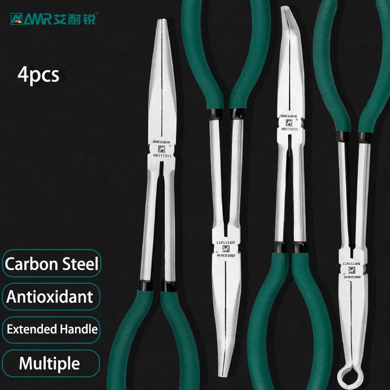 AMR-Long-Reach-Plier-Set-11-Long-Needle-Nose-Pliers-Sets-Straight-45-90 ...