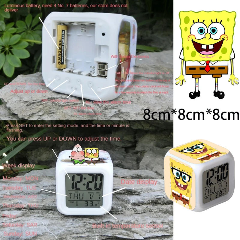 Led Alarm Clock Spongebob