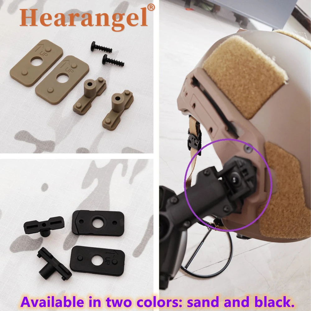 Tactical Headset Helmet Bracket Rail Adapter Converts To Compatible ...