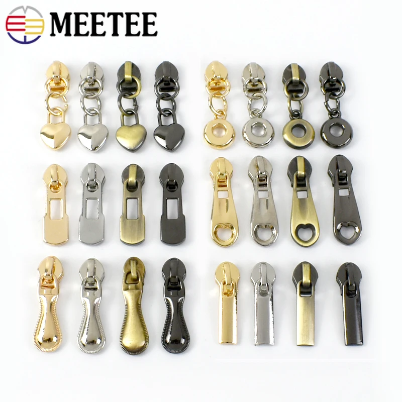 10-20Pcs-3-Zipper-Sliders-For-Nylon-Zippers-Pulls-Down-Jacket-Bag-Zips ...
