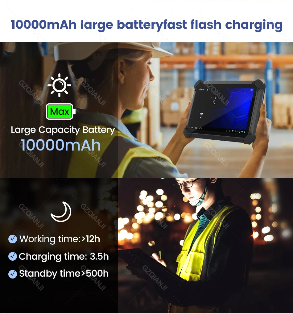 Industrial Rugged Pda Tablet Android 11 With 1d Barcode Scanner Mobile Data Collector Terminal