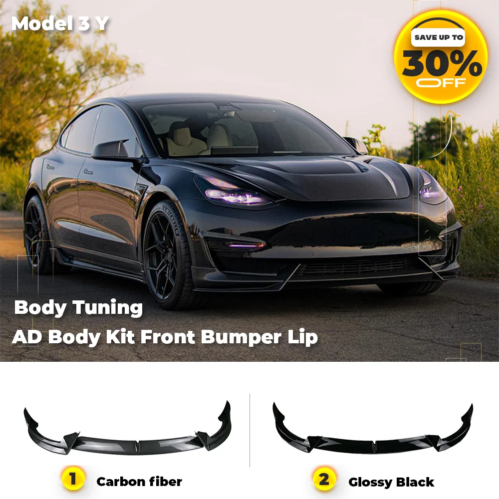 AD-Style-Front-Body-Kit-For-Tesla-Model-3-Y-2021-2023-Diffuser ...