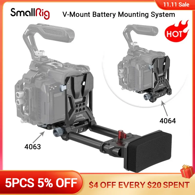 SmallRig-V-Mount-Battery-Plate-V-Lock-Battery-Mounting-Plate-with-Quick ...