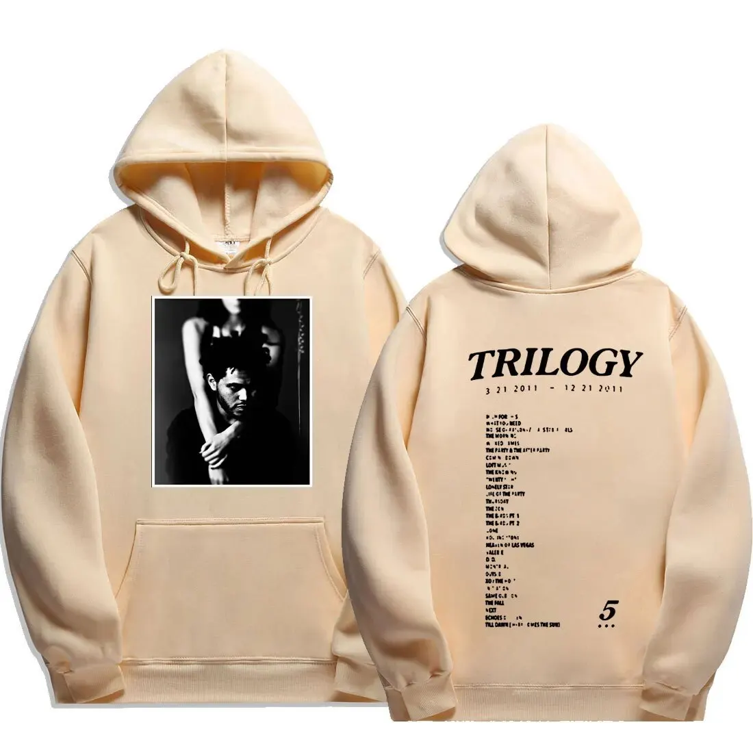 【跨境欧码】The Weeknd Hoodies Trilogy Print Men Woman Stree-阿里巴巴