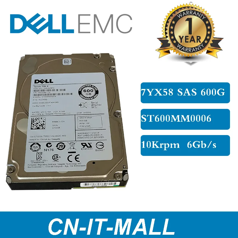 Original Dell Novo Savvio 10k.6 07yx58 Com 8fkxc St600mm0006 600gb ...